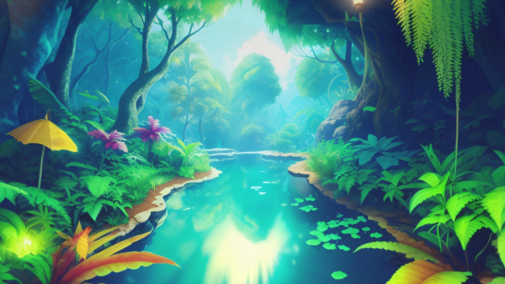 HDRI Tropical Forest Stylized D - Buy Royalty Free 3D model by Ionut81 ...