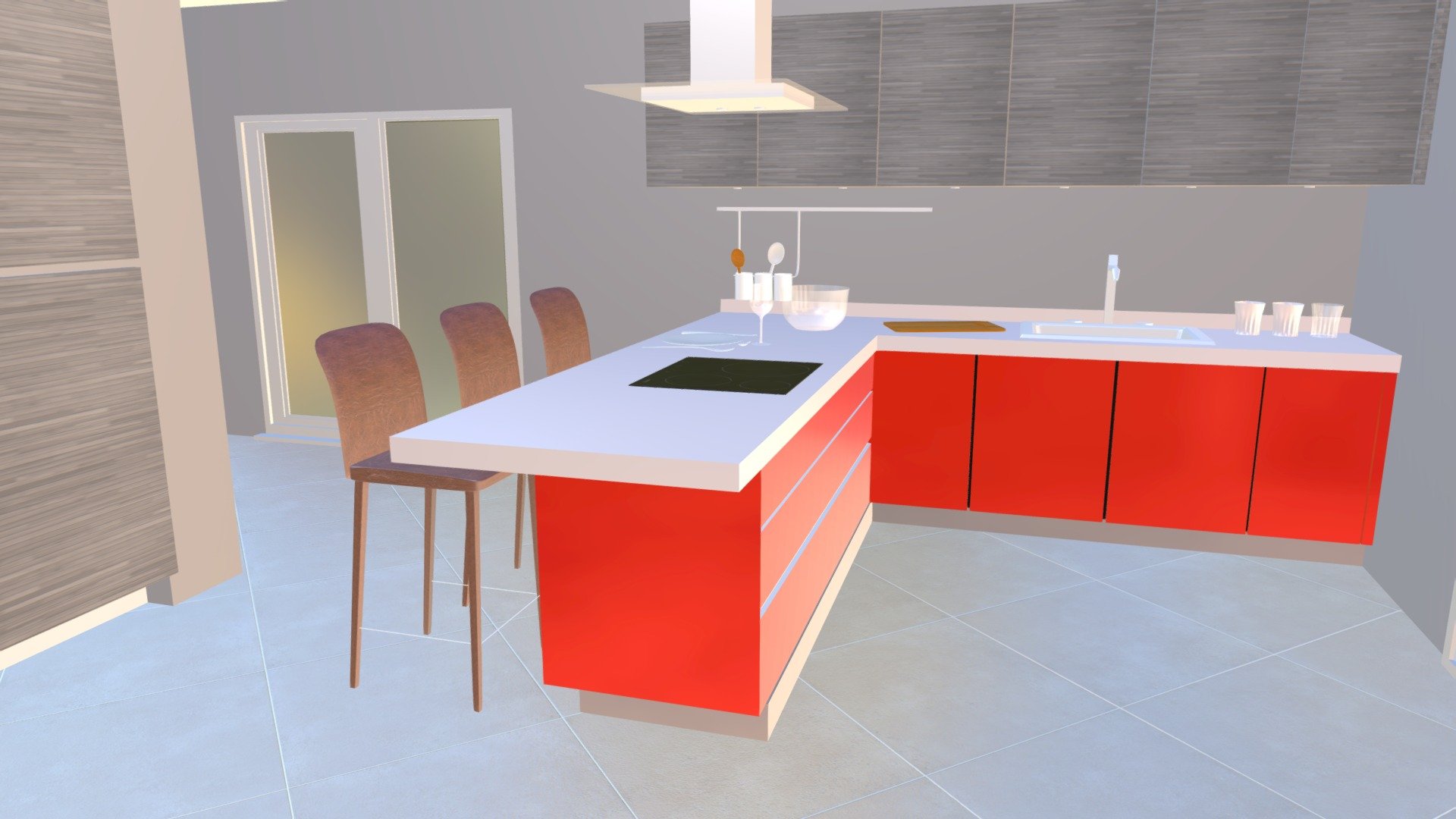 Cuisine n°2 - 3D model by Mykol [2f4ced4] - Sketchfab