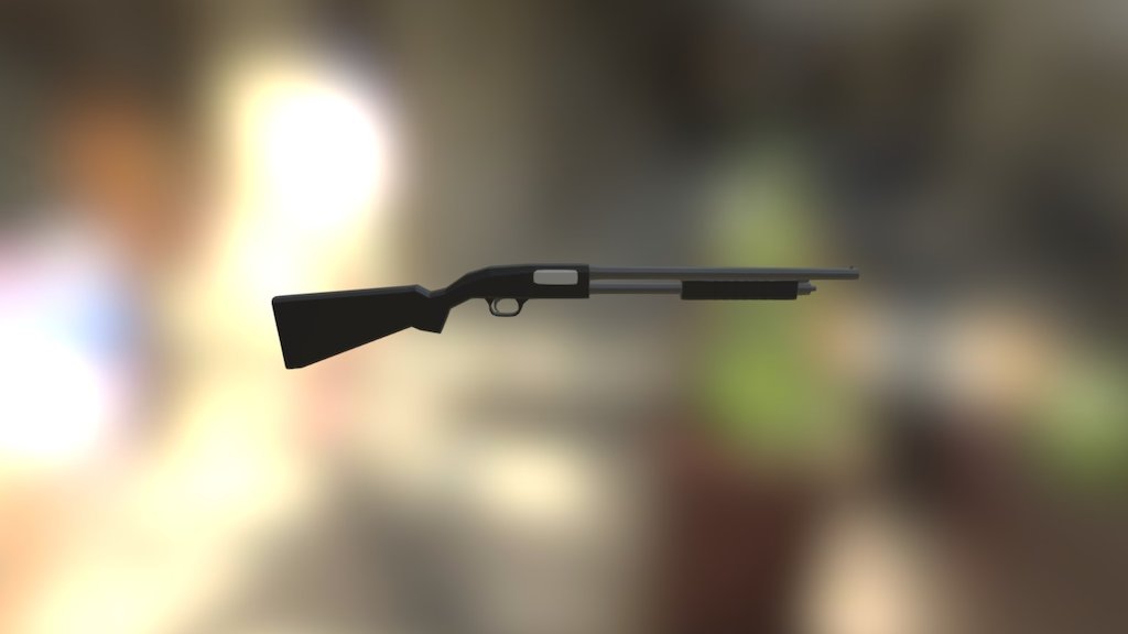 Low Poly Special Forces Pump Shotgun. - 3D model by forever3pic ...