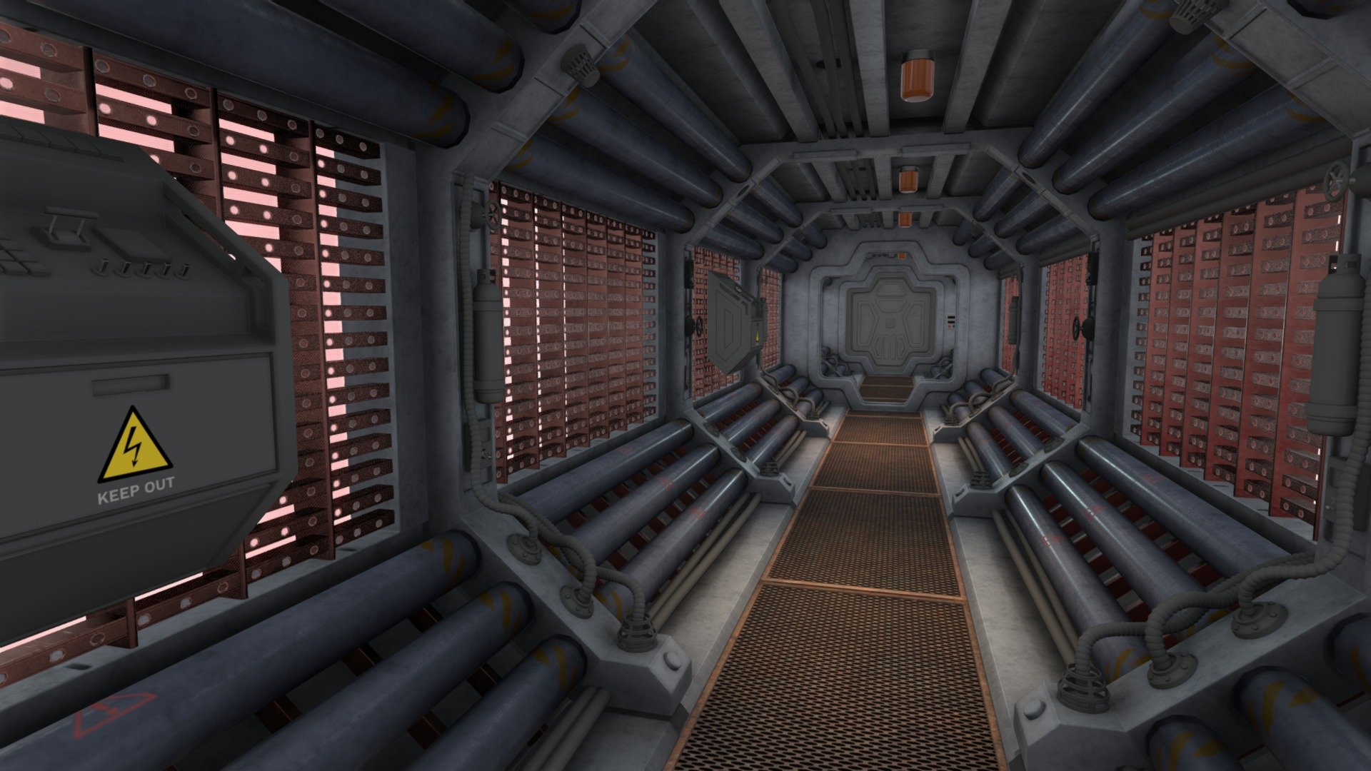 Spaceship Hallway - Alien(1979) - Buy Royalty Free 3D model by Janis ...