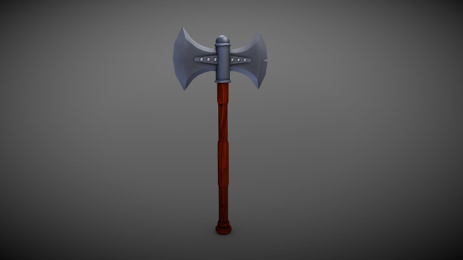 Low poly textured battle axe - 3D model by wh1tewolf [2f505c0] - Sketchfab