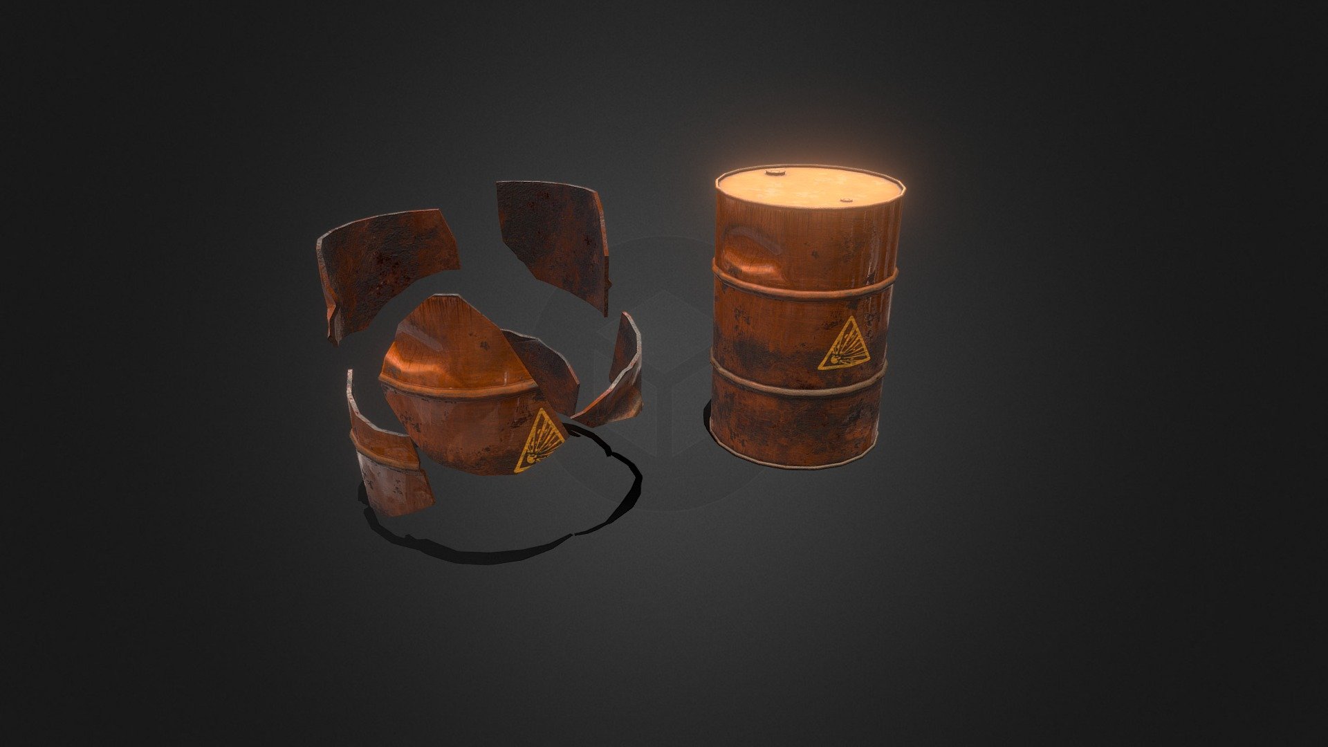 Explosive Barrel - Download Free 3D model by DJMaesen (@bumstrum ...