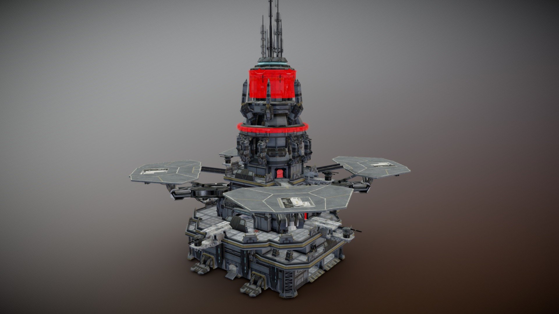 Planetside 2 Outpost Tower - 3D model by laza [2f54624] - Sketchfab