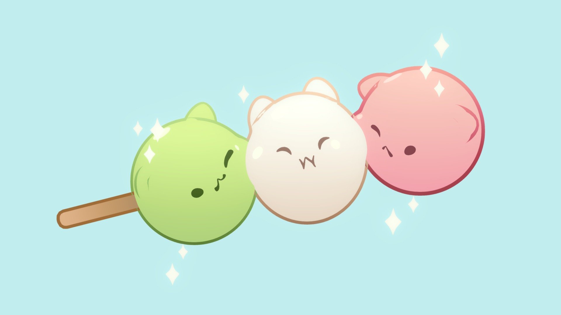 cute dango - 3D model by Stylized Box (@Stylized_Box) [2f557f8] - Sketchfab