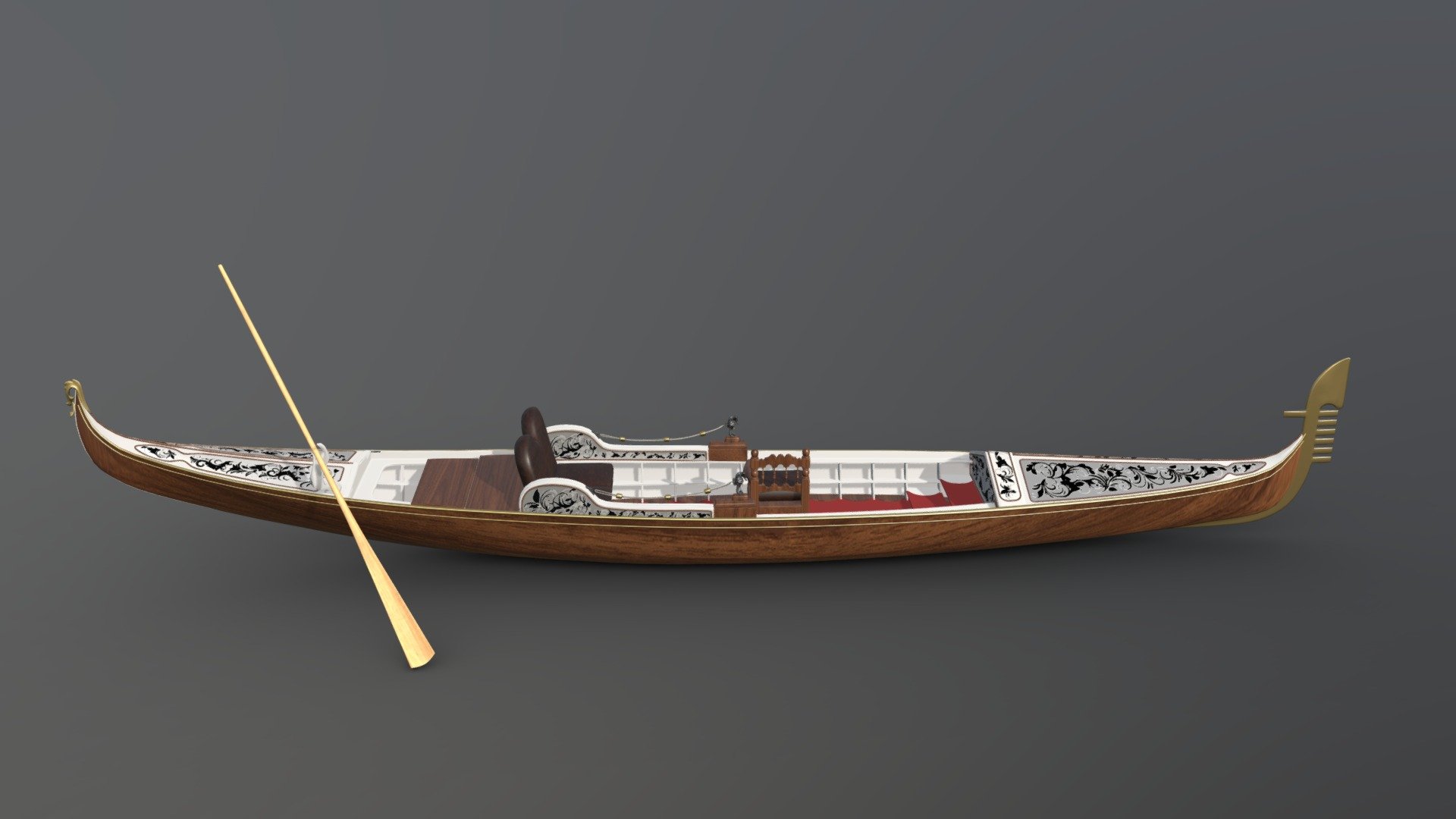 Gondola boat - Download Free 3D model by sayedgamal655 [2f56bf0 ...
