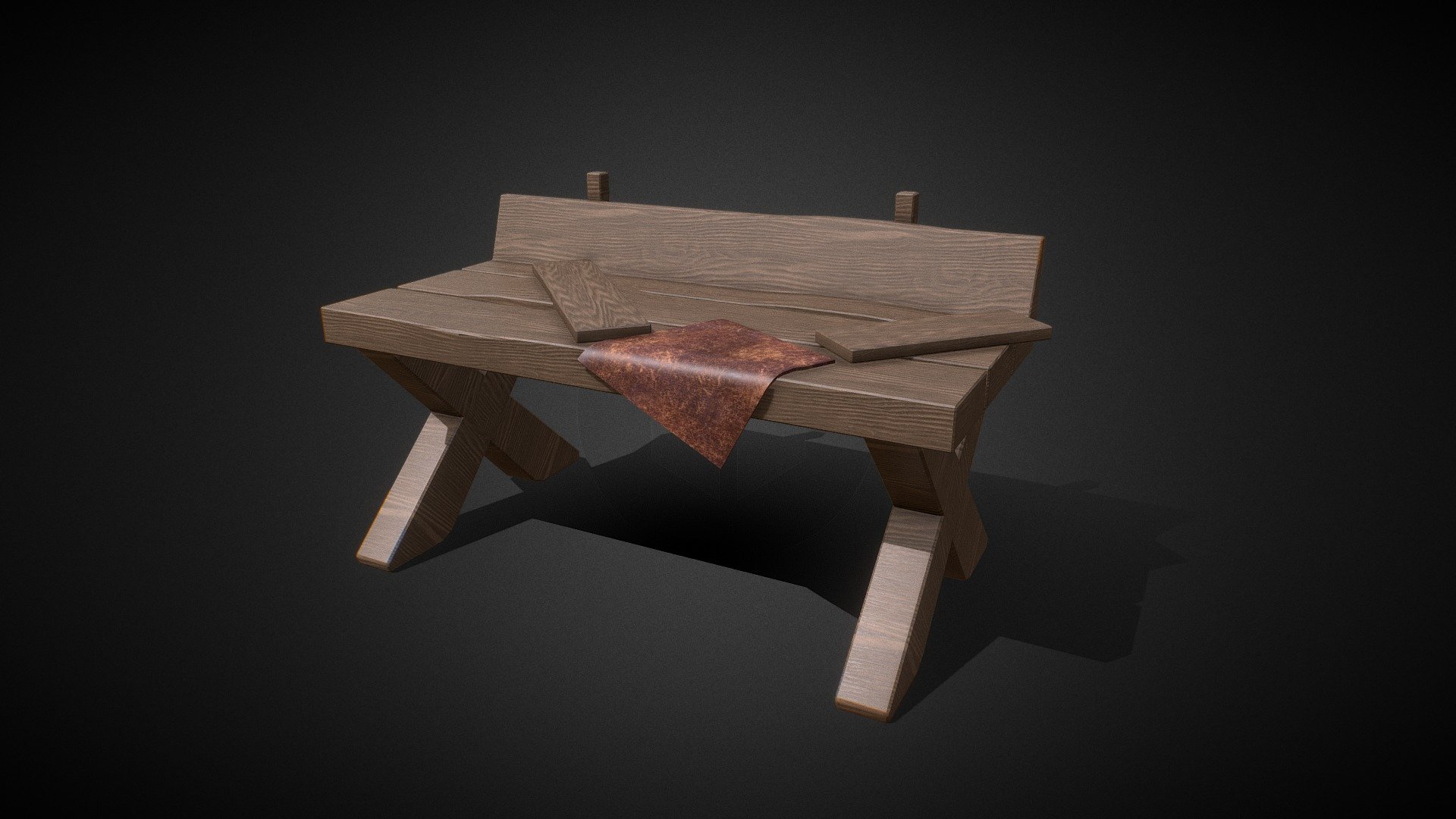 Valheim Workbench (Viking Architecture) - Download Free 3D model by ...