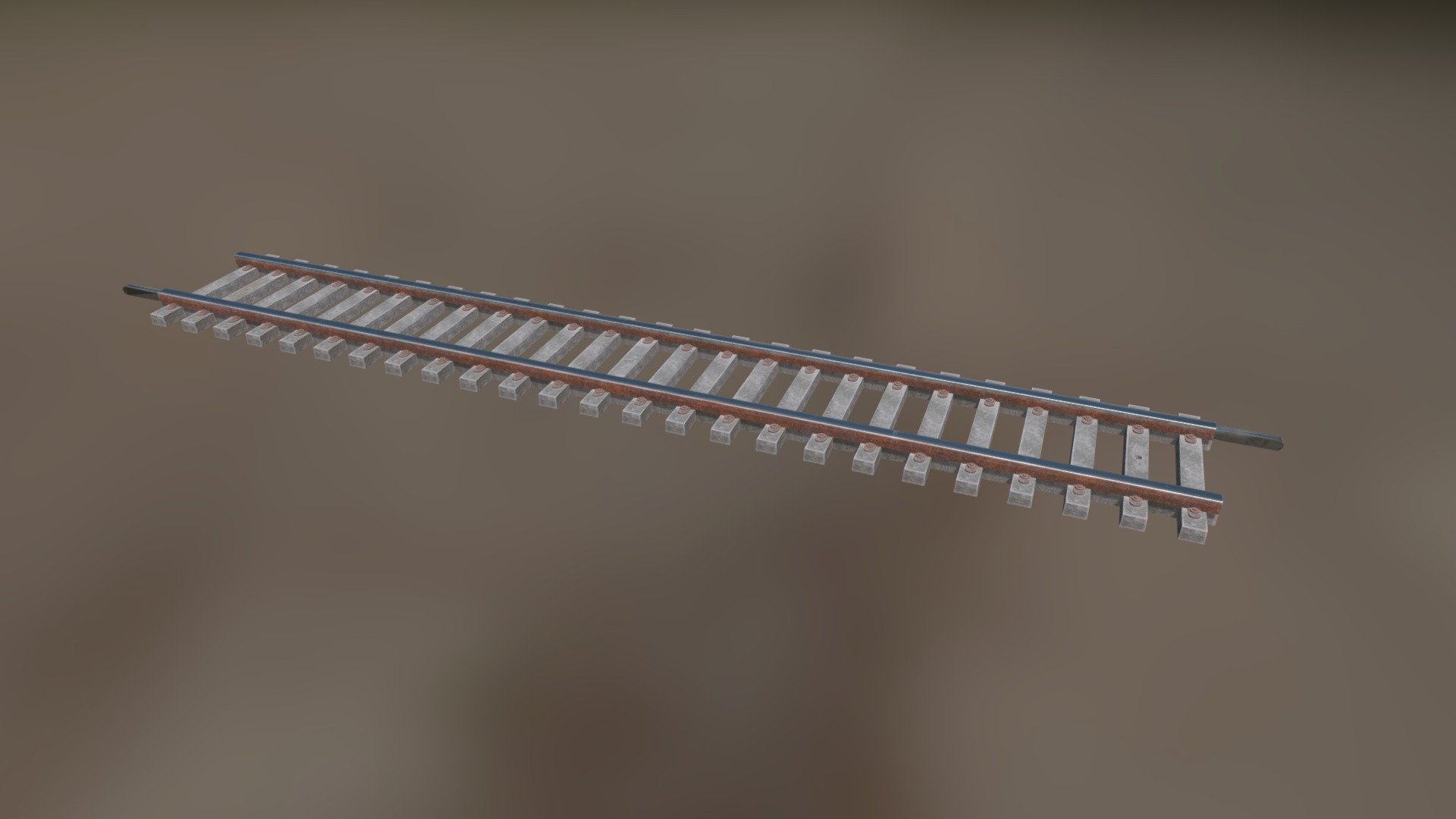 Train Track - Long Straight - 3D model by Digital BIM Solutions ...