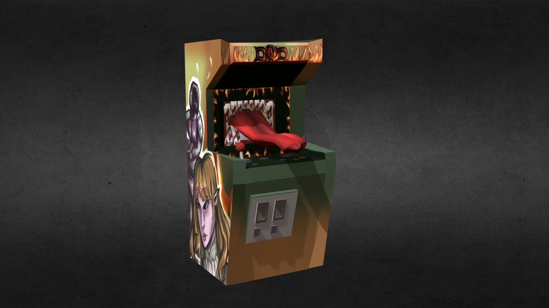 DnD arcade - 3D model by Bellebunnik [2f5866f] - Sketchfab