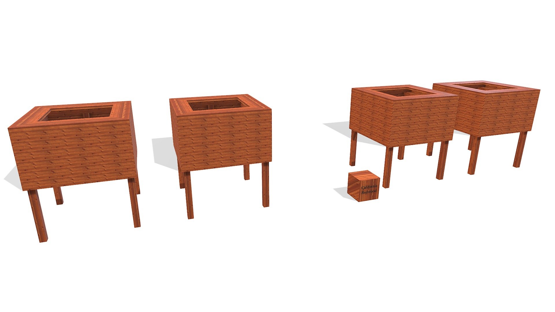 Custom raised Planter 5ft - 3D model by Forever Redwood [2f5971d ...
