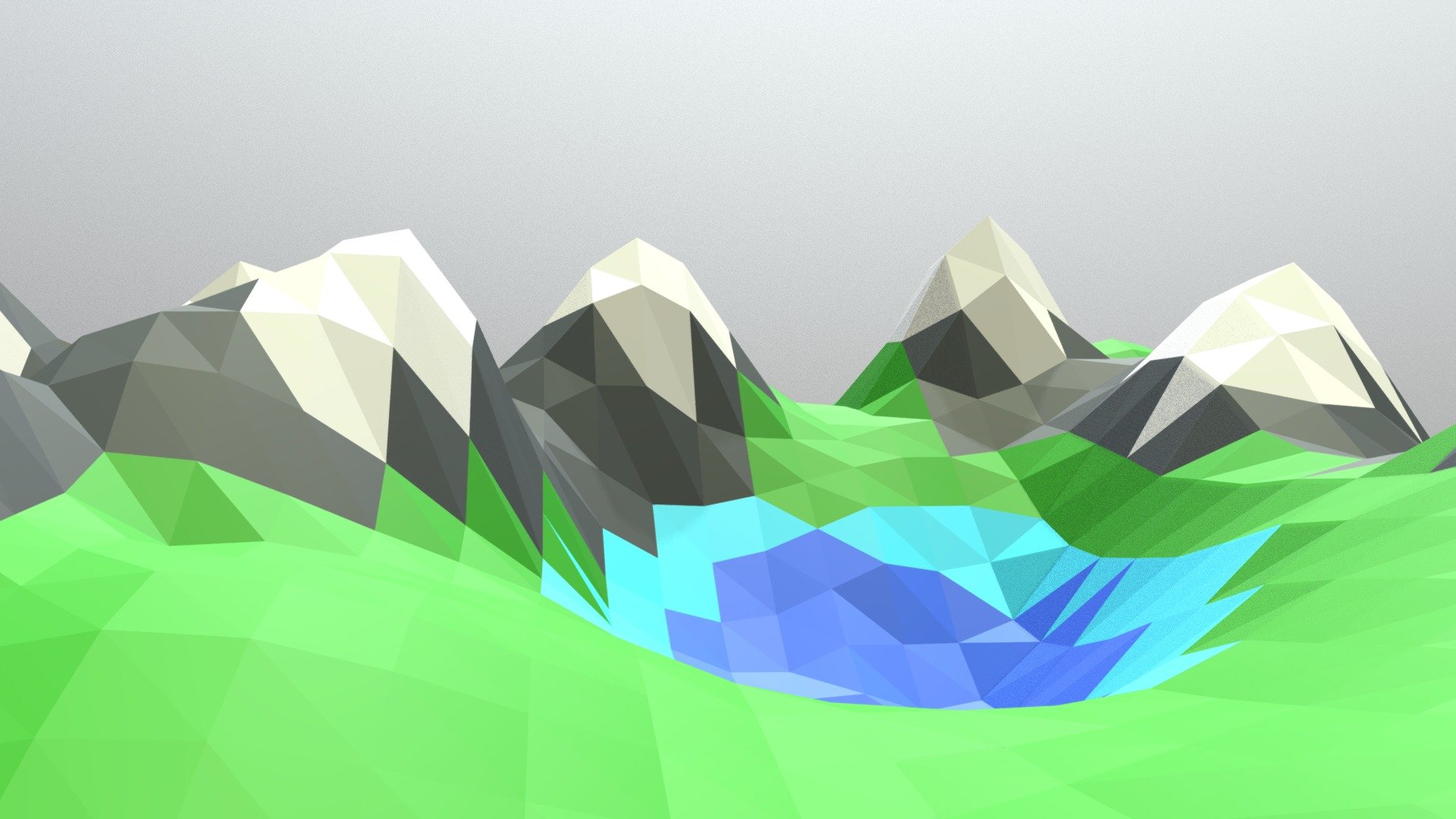 Low poly Mountains - 3D model by AberMotionhHub (@Bevelmotion3d ...