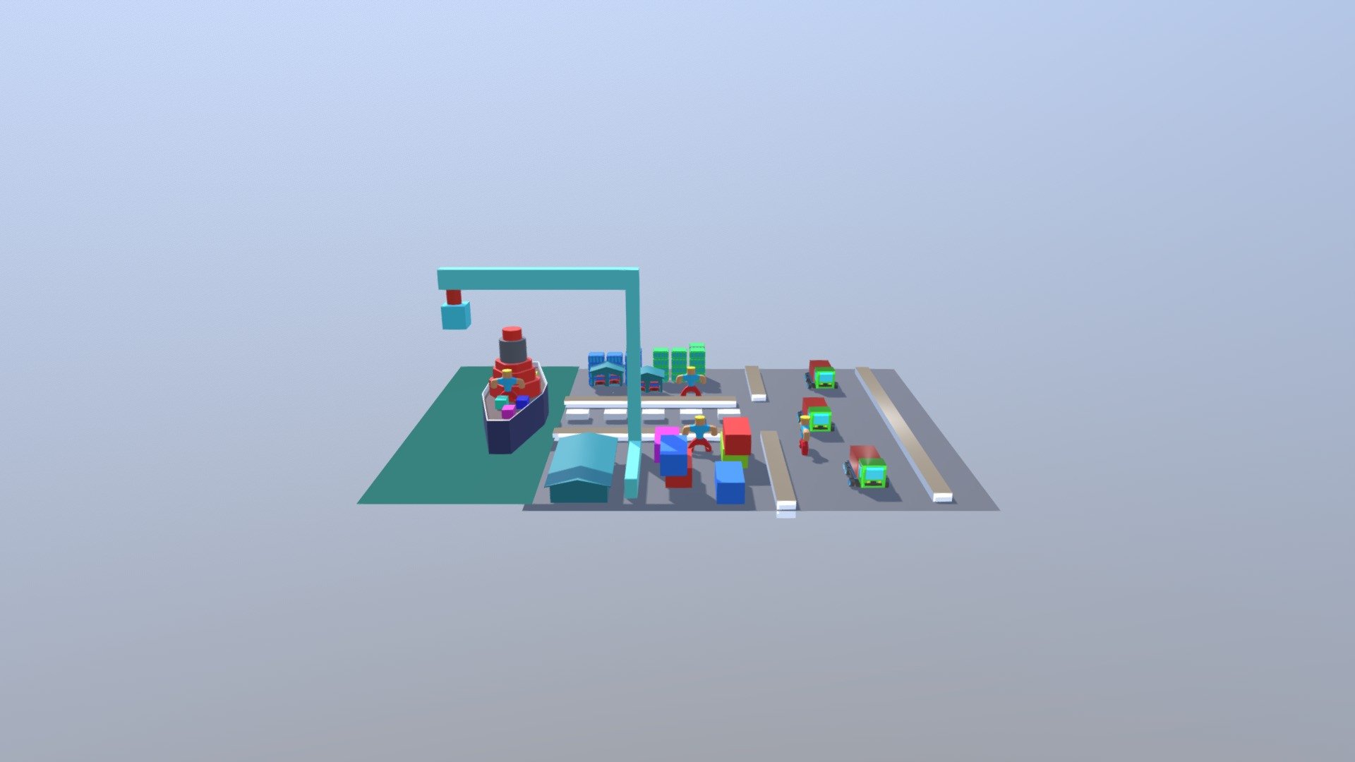 Low Poly Factory - 3D model by bennettkutikov [2f5a252] - Sketchfab