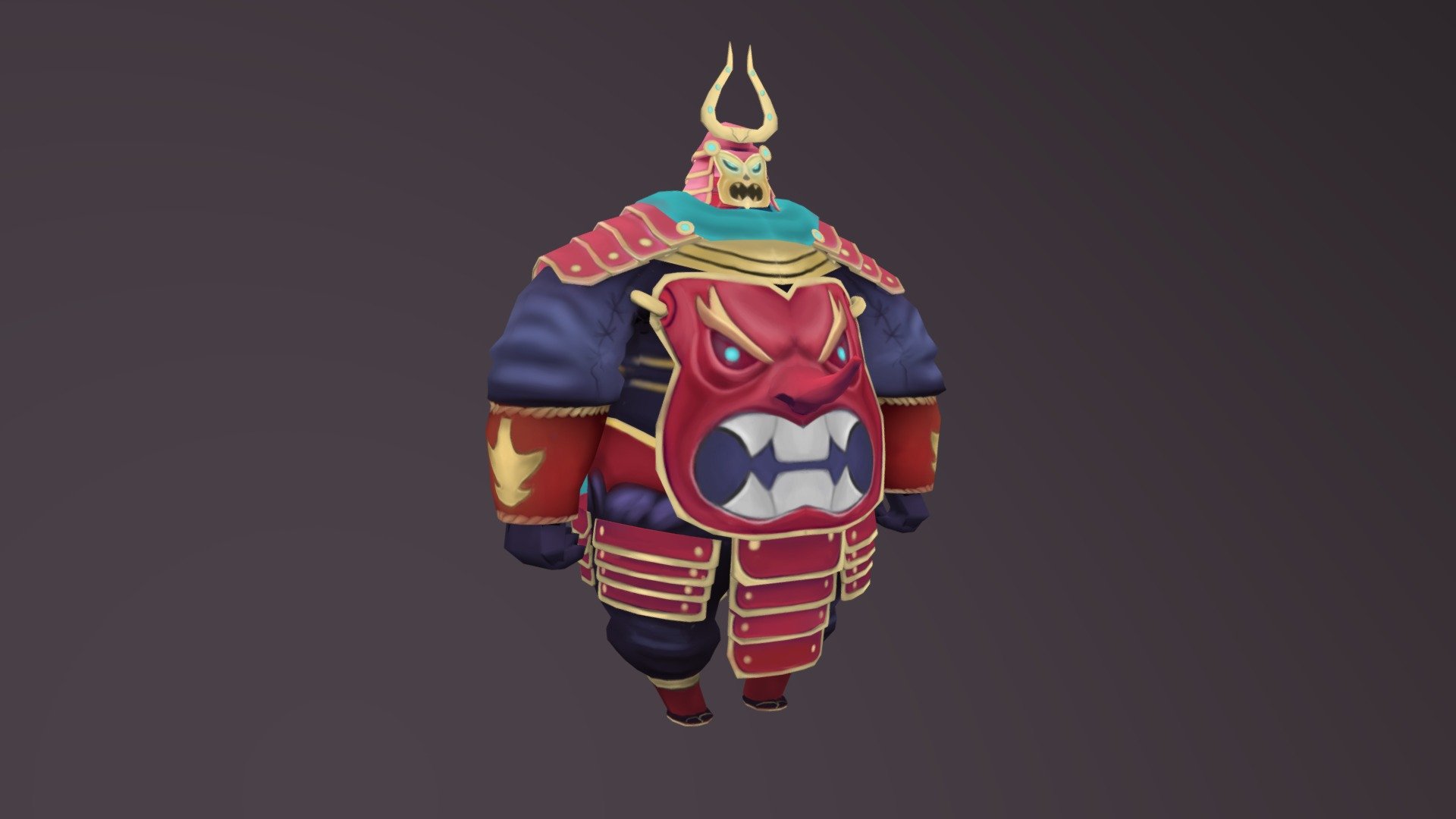 Chubby Samurai - 3D model by phianhst [2f5daa9] - Sketchfab