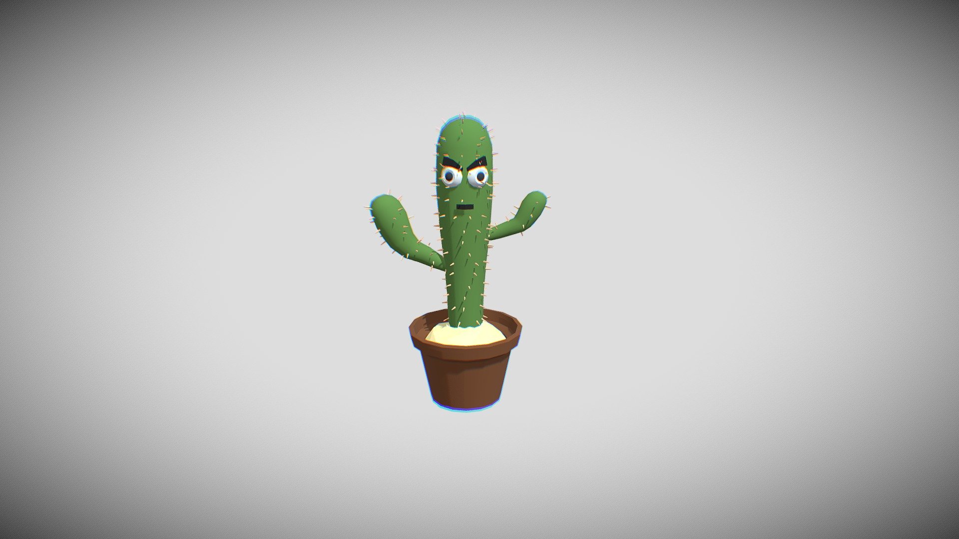 Low-Poly Animation Cactus (Head first kick) - Download Free 3D model by ...