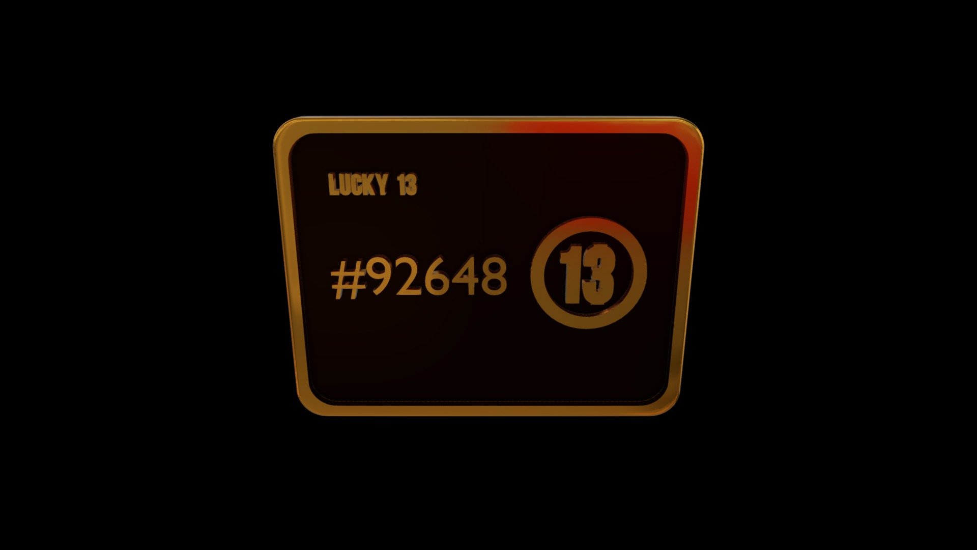 Lucky 13 Website card - 3D model by dasat107 [2f618b8] - Sketchfab