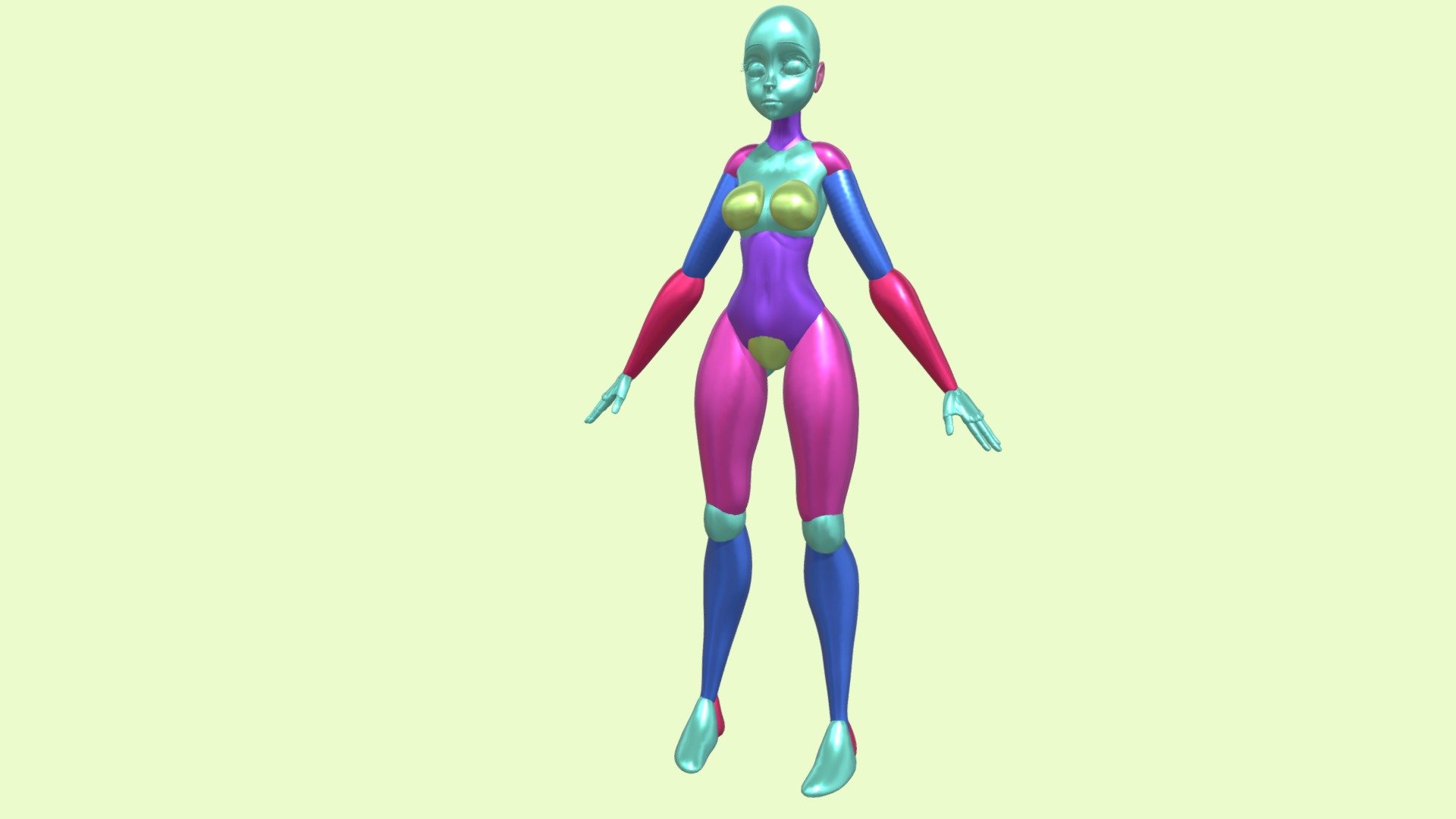 Female Blockout By Caravan Vinci - Download Free 3D model by Vinci ...