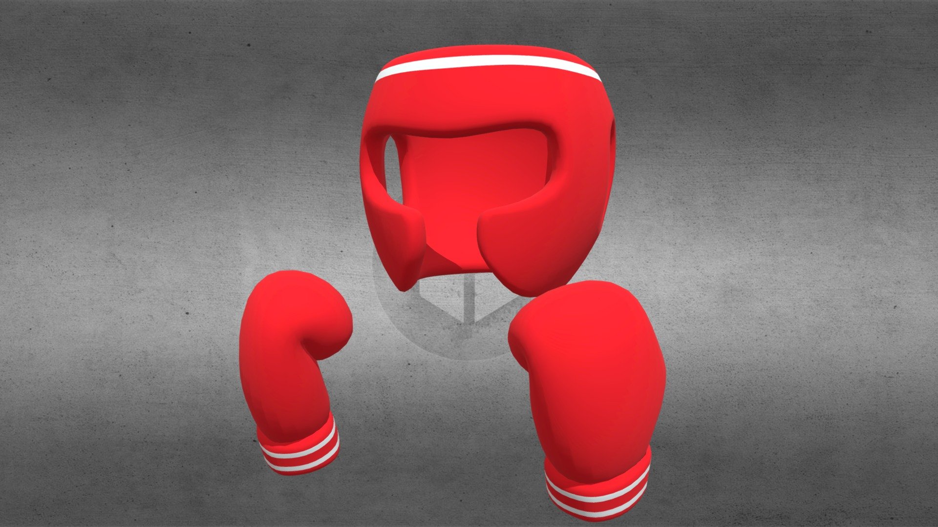 Boxing Gloves and Head Gear - Buy Royalty Free 3D model by ryad_raba ...