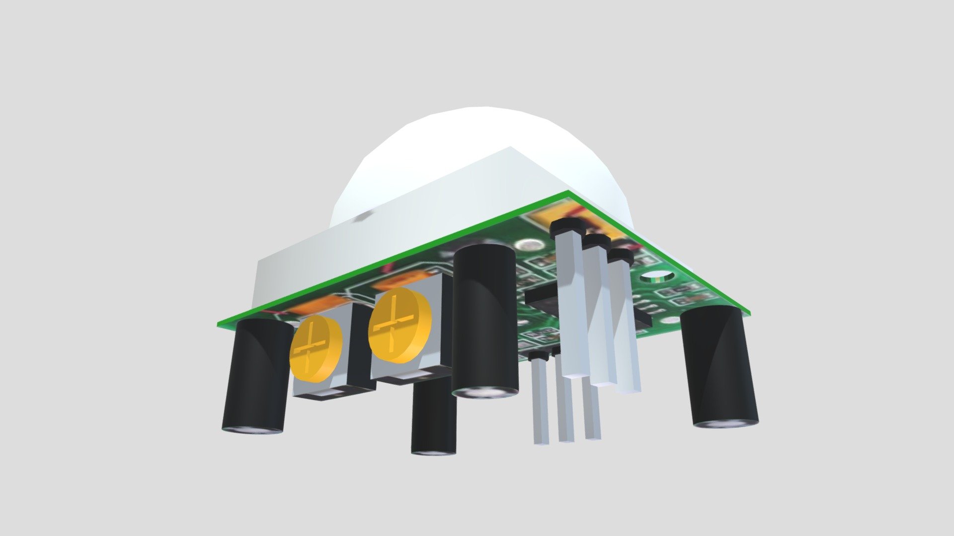 PIR Sensor - Download Free 3D model by Zeyad Hamed (@Zeyad_Hamed ...