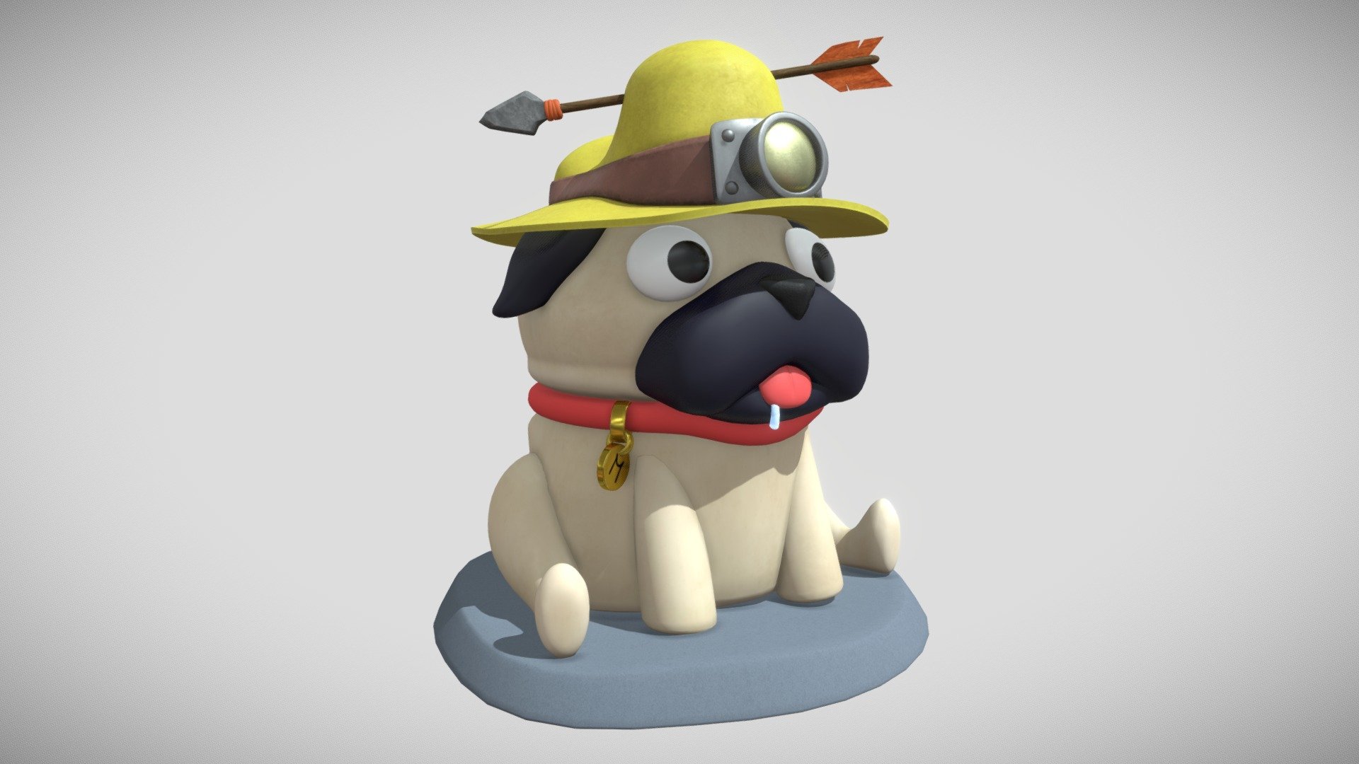 Monty from Spelunky - 3D model by David Flores (@davidcorchea) [2f66e86 ...