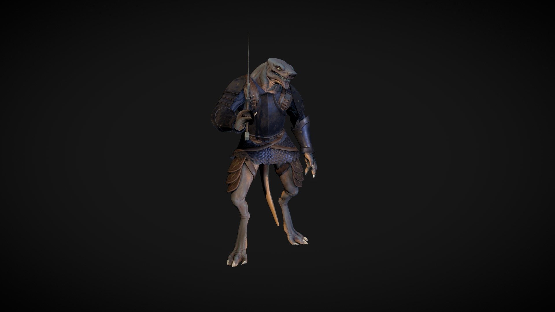 Lizard Knight - Download Free 3D model by Michael Filipek (@mfilipek ...