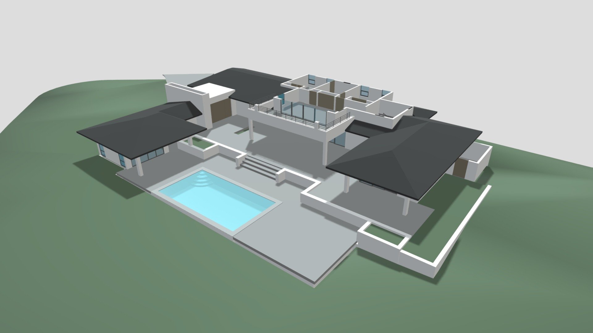Pau A Laka - Cutting Section 2nd Floor Plan - 3D model by Modwell ...