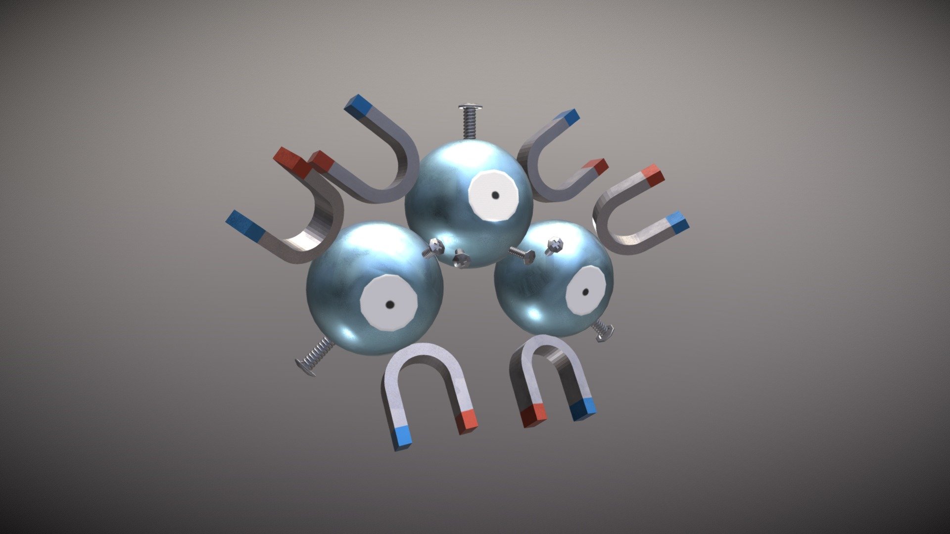 Magneton 3d Model (Pokemon) - 3D model by Ojk114 [2f68631] - Sketchfab