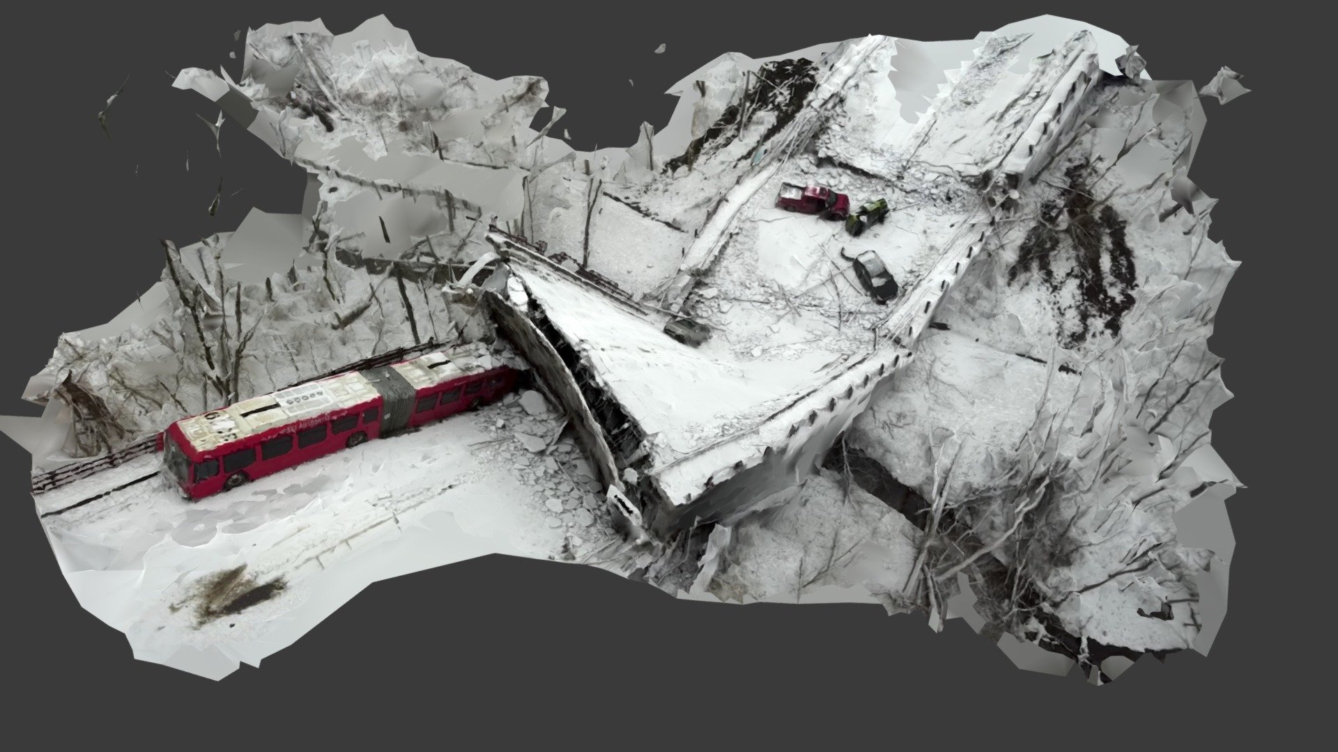 Pittsburgh Bridge Collapse in Frick Park - Download Free 3D model by ...