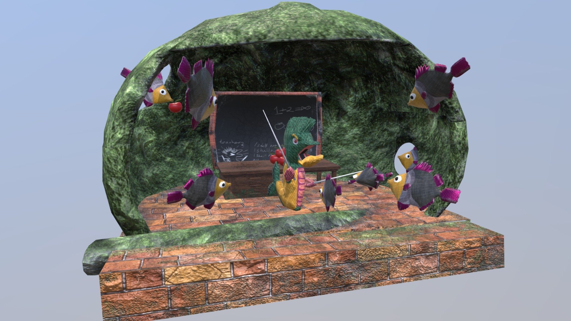 School of fish - Download Free 3D model by Eijfij [2f6ce3c] - Sketchfab