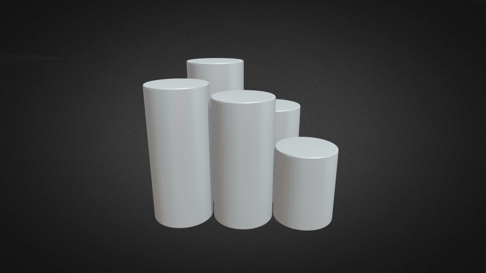 Cylinder Plinths Hire - 3D model by conceptfurniture [2f6e28d] - Sketchfab