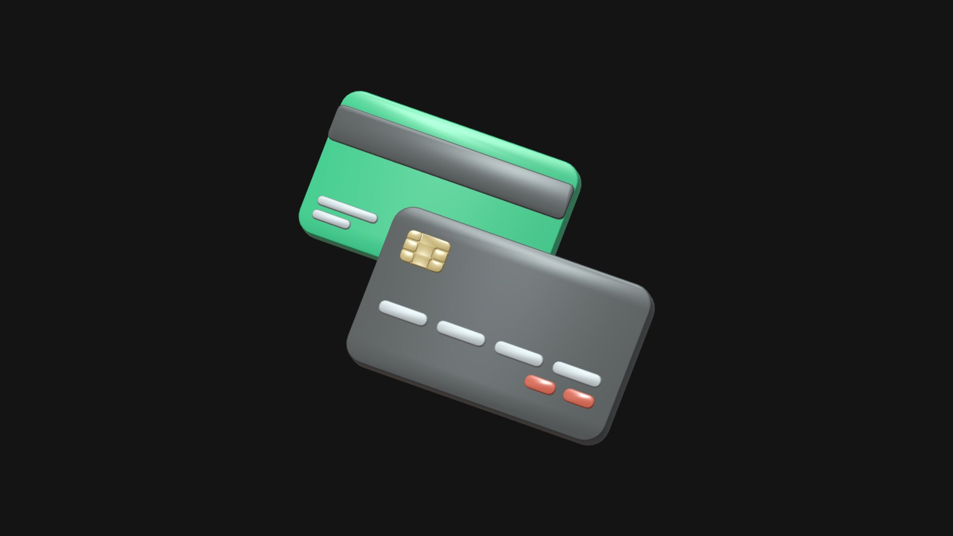Debt Card Icon - Buy Royalty Free 3D model by arc.jabbar (@arc_jabbar ...