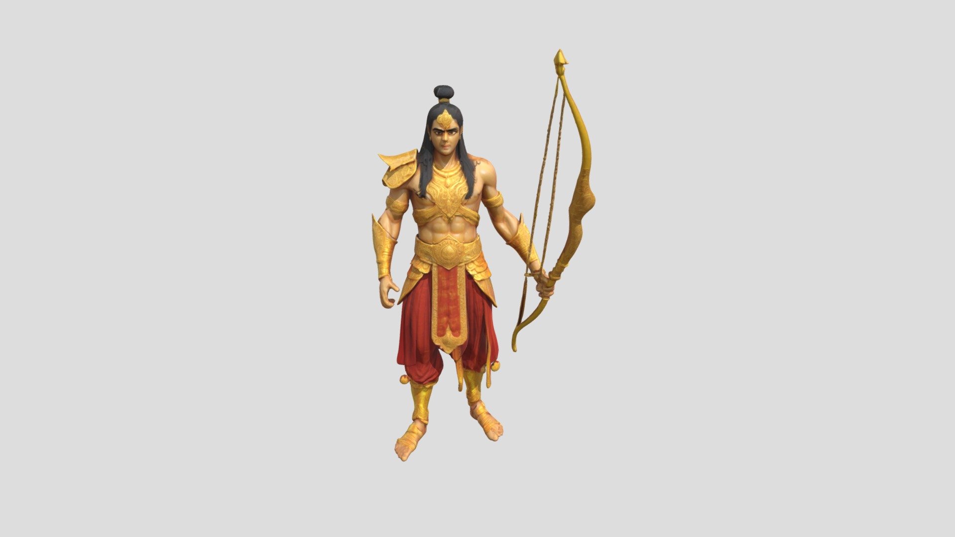 Karna, the divine warrior from Mahabharata. - 3D model by Avirat11 ...