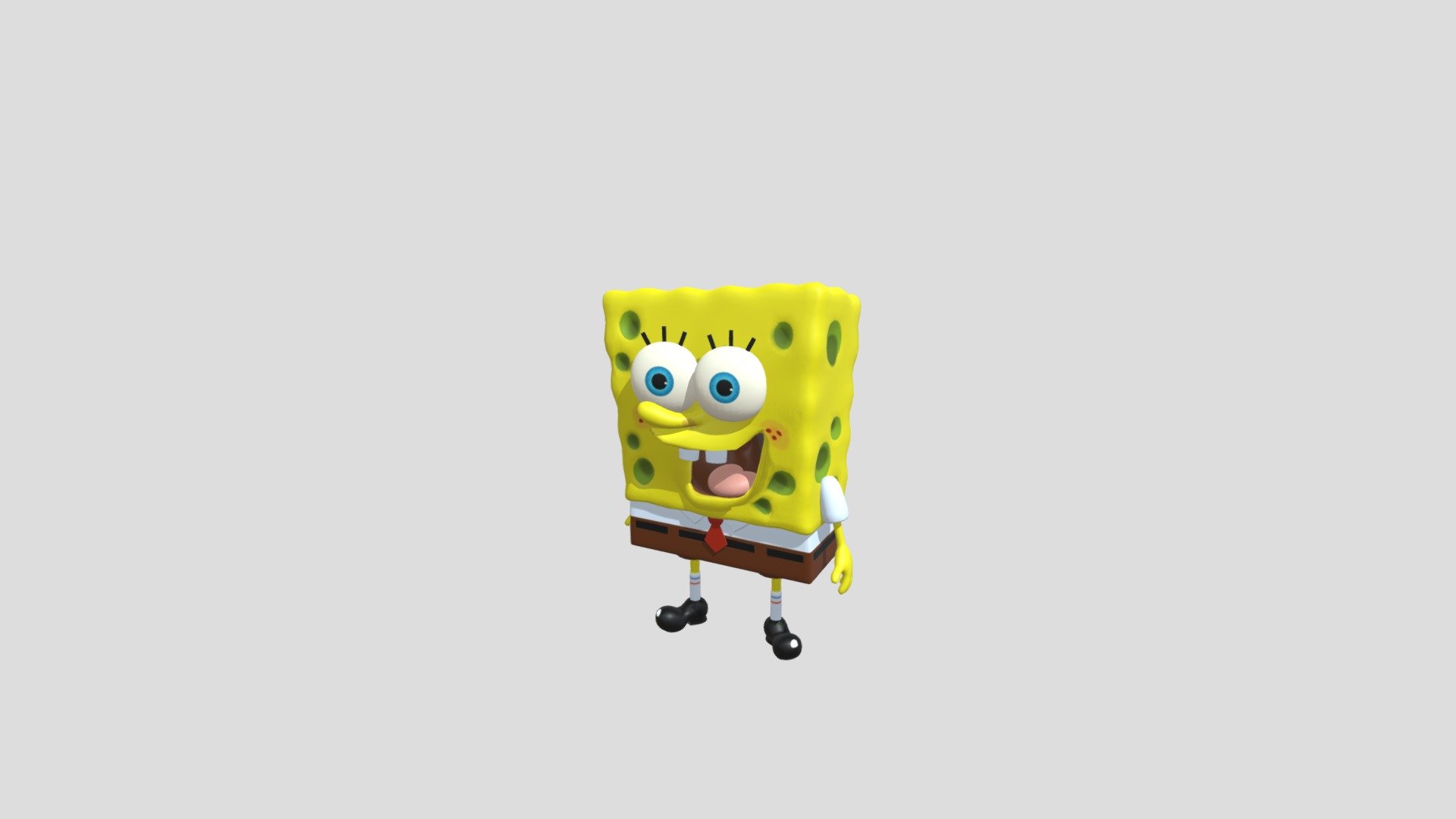 SpongeBob (happy) - Download Free 3D model by Romyblox1234 ...