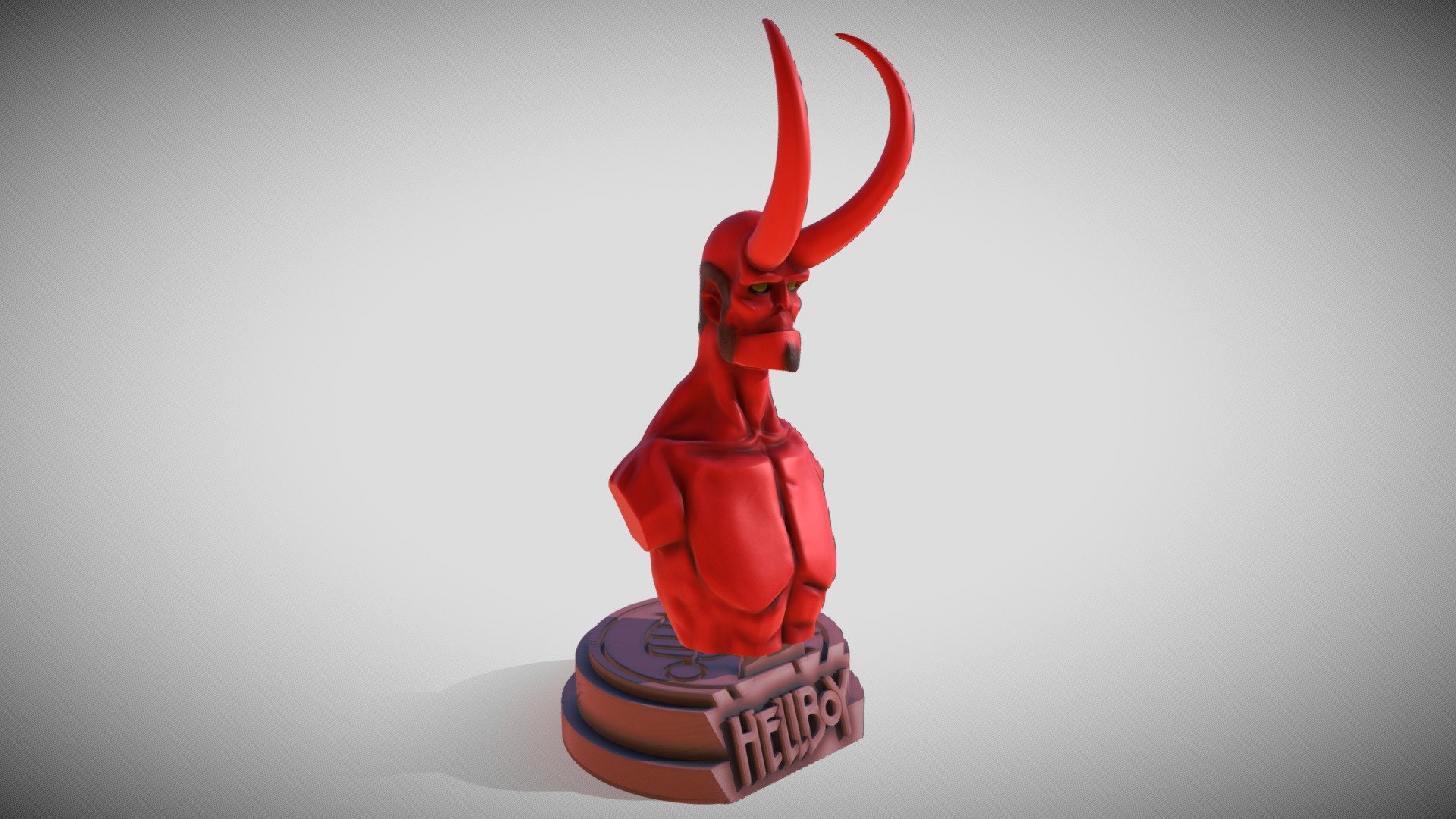 hellboy_Busto - 3D model by jjsneto [2f74d12] - Sketchfab