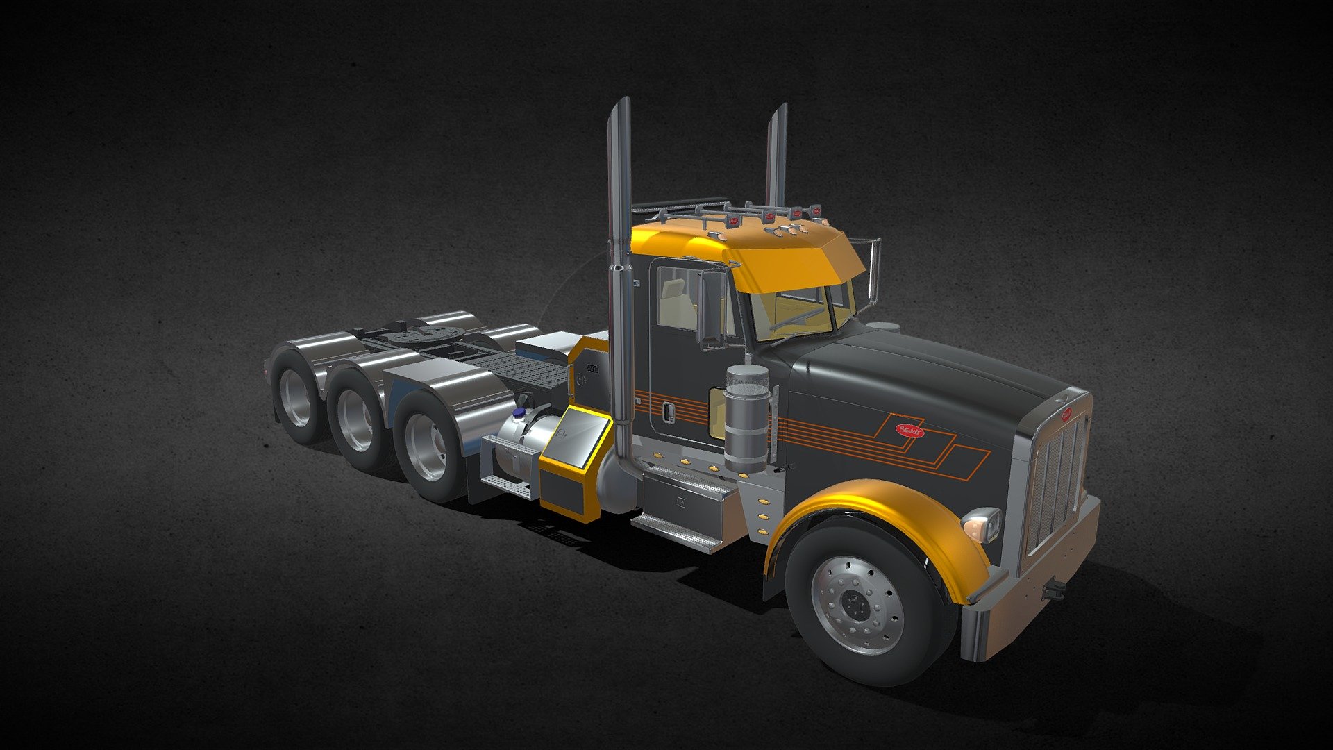 Peterbilt 367 Heavy Haul - 3D model by bansheewoj [2f76a3e] - Sketchfab