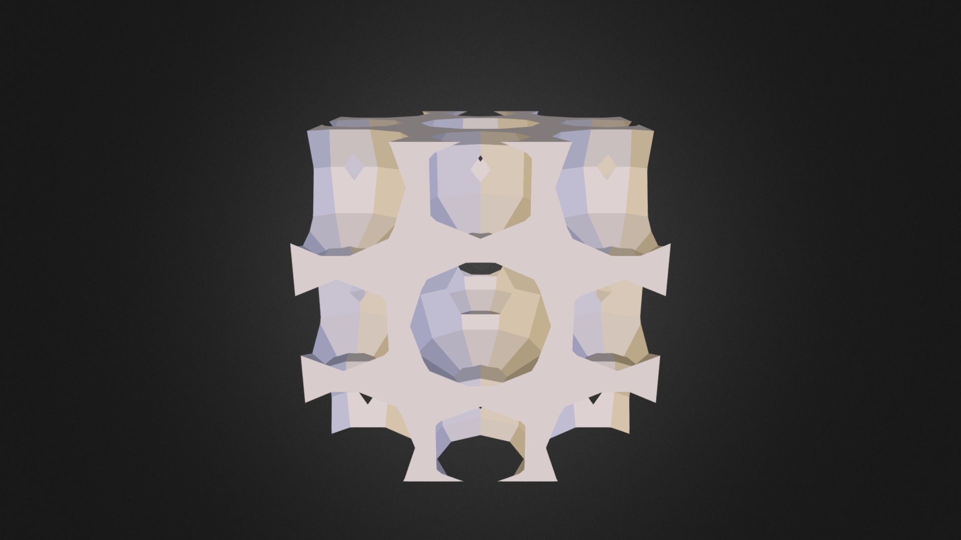 Simple fractal like cube - spheres model - 3D model by 3dindustries ...
