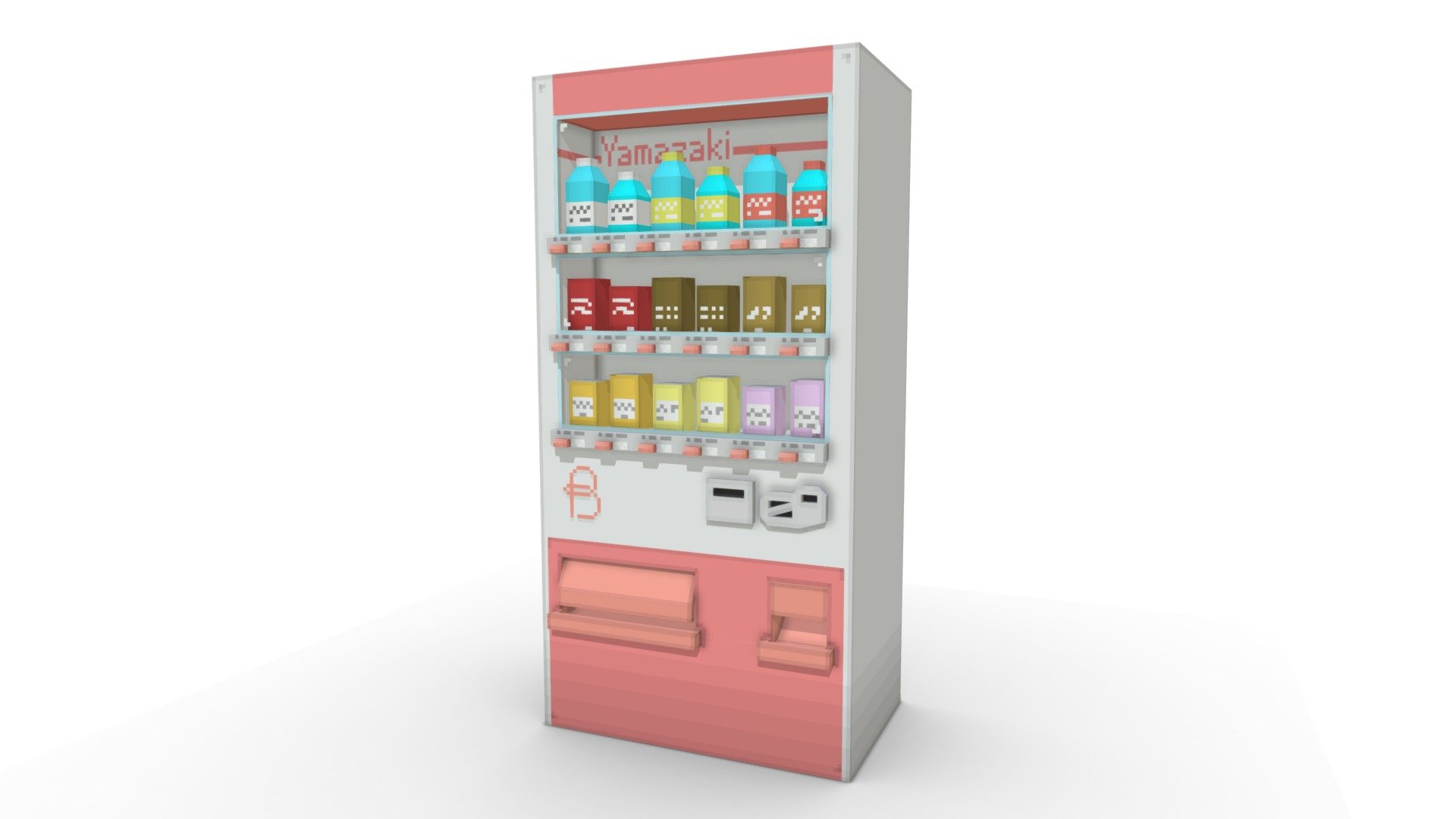 Japanese Vending Machine - Low Poly - 3D model by Laboratório Criativo ...