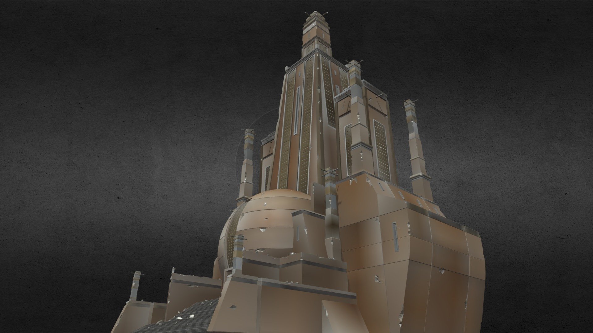 Old ancient architecture - 3D model by mohamedhussien [2f7b1bc] - Sketchfab