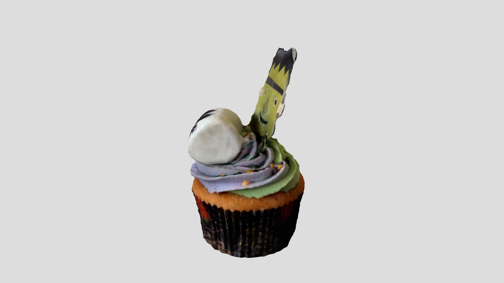 Halloween cupcake - 3D model by RDanton [2f7b6b7] - Sketchfab