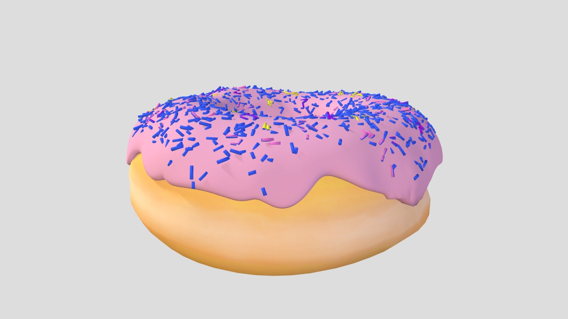 Animated Vanilla Donut 3D Model - 3D model by Evelyn's 3D Shop ...