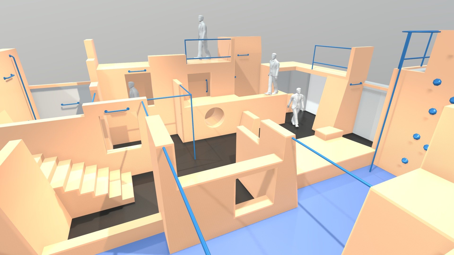 parkour gym - 3D model by Ipatov Kirill (@nesya100) [2f7e71a] - Sketchfab