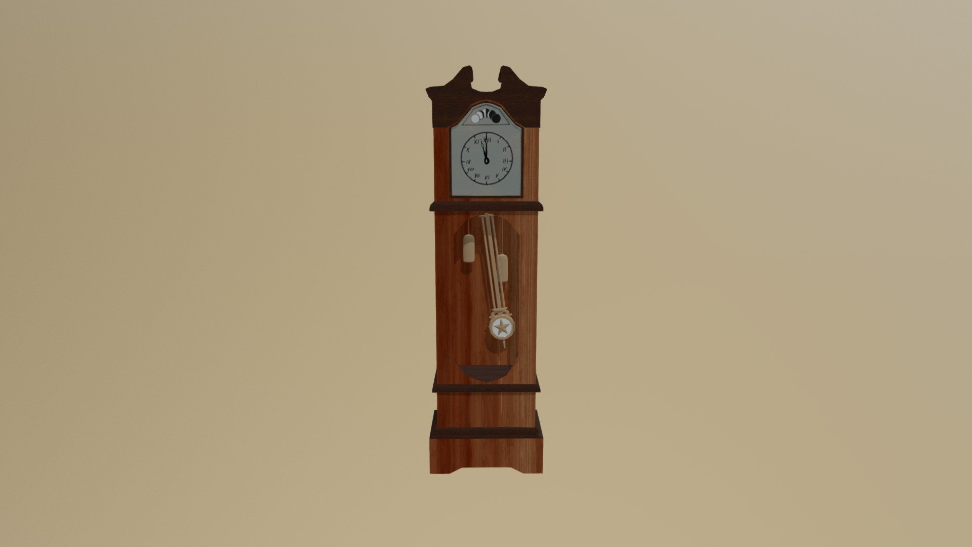 Grand Father Clock - 3D model by DJTarne [2f80514] - Sketchfab
