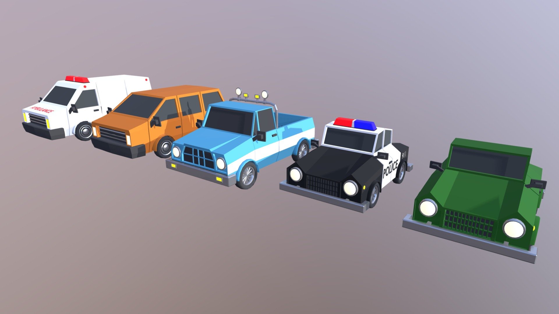 VEHICLES LOW POLY - Buy Royalty Free 3D model by mismeirart [2f80794 ...
