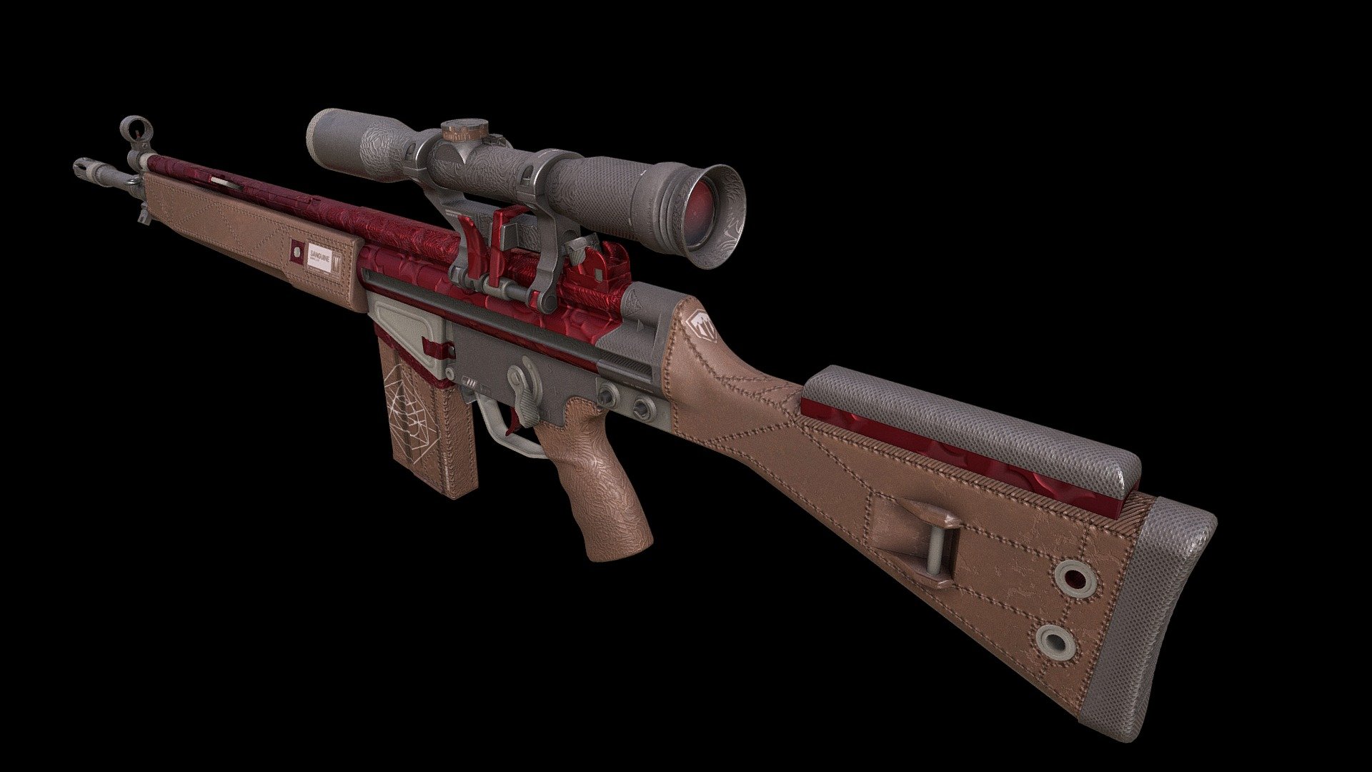 G3SG1 - Sanguine (CS2) - 3D model by tanapta [2f80969] - Sketchfab
