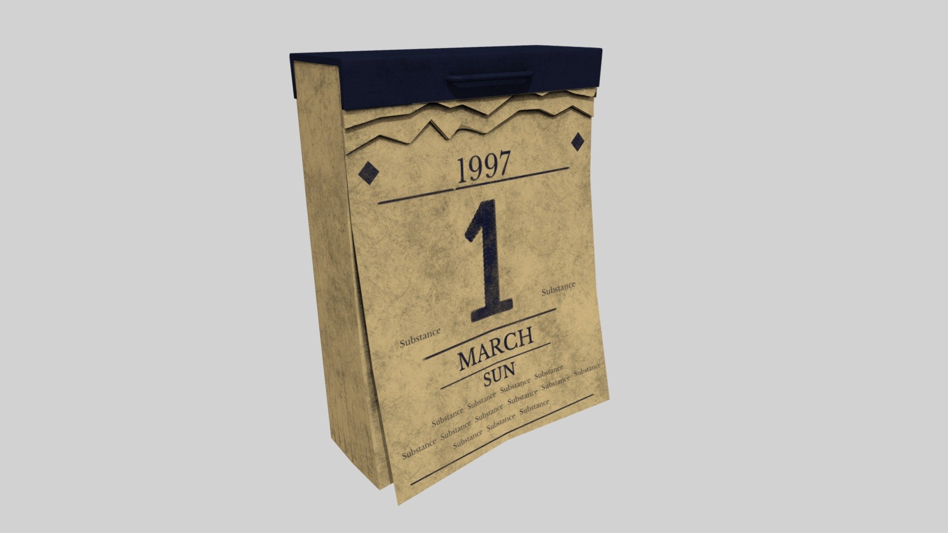 Calendar - 3D model by yuccc_1219 [2f845de] - Sketchfab