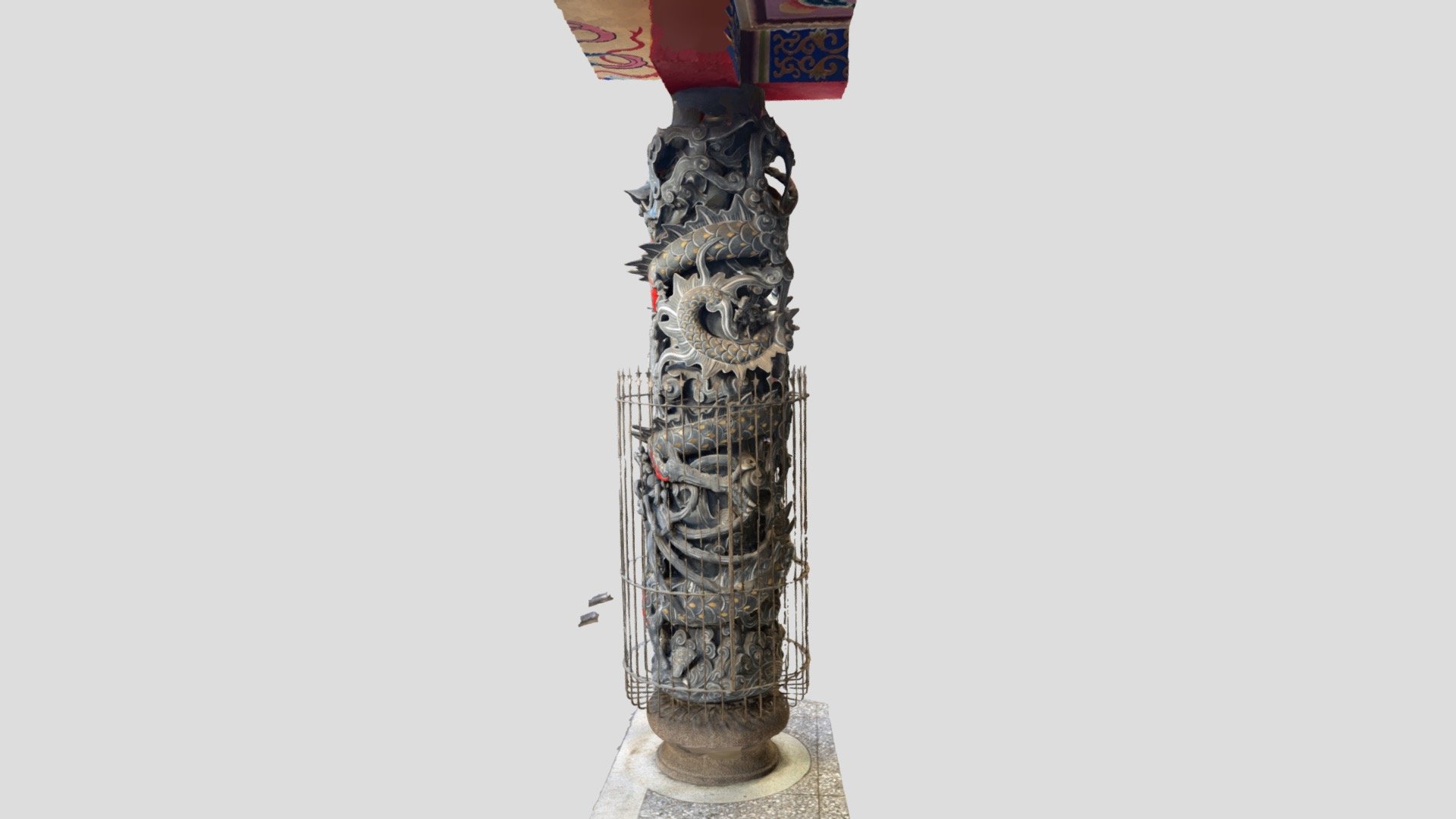 台中東區九龍宮｜Dragon column - Download Free 3D model by Binhou (@a98b98c98 ...
