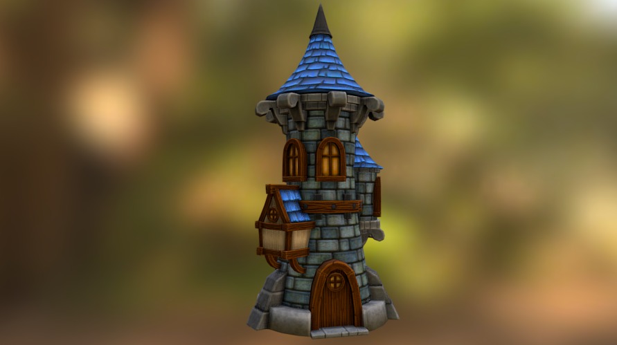 Stylized Tower - 3D model by solu9 [2f8917e] - Sketchfab