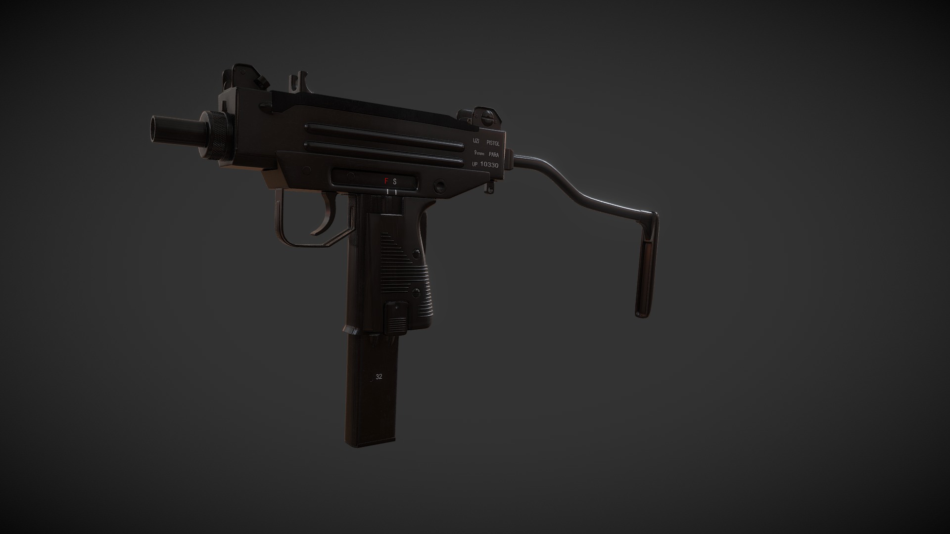 IMI Micro Uzi - Buy Royalty Free 3D model by hum3d [2f8b5e5 ...