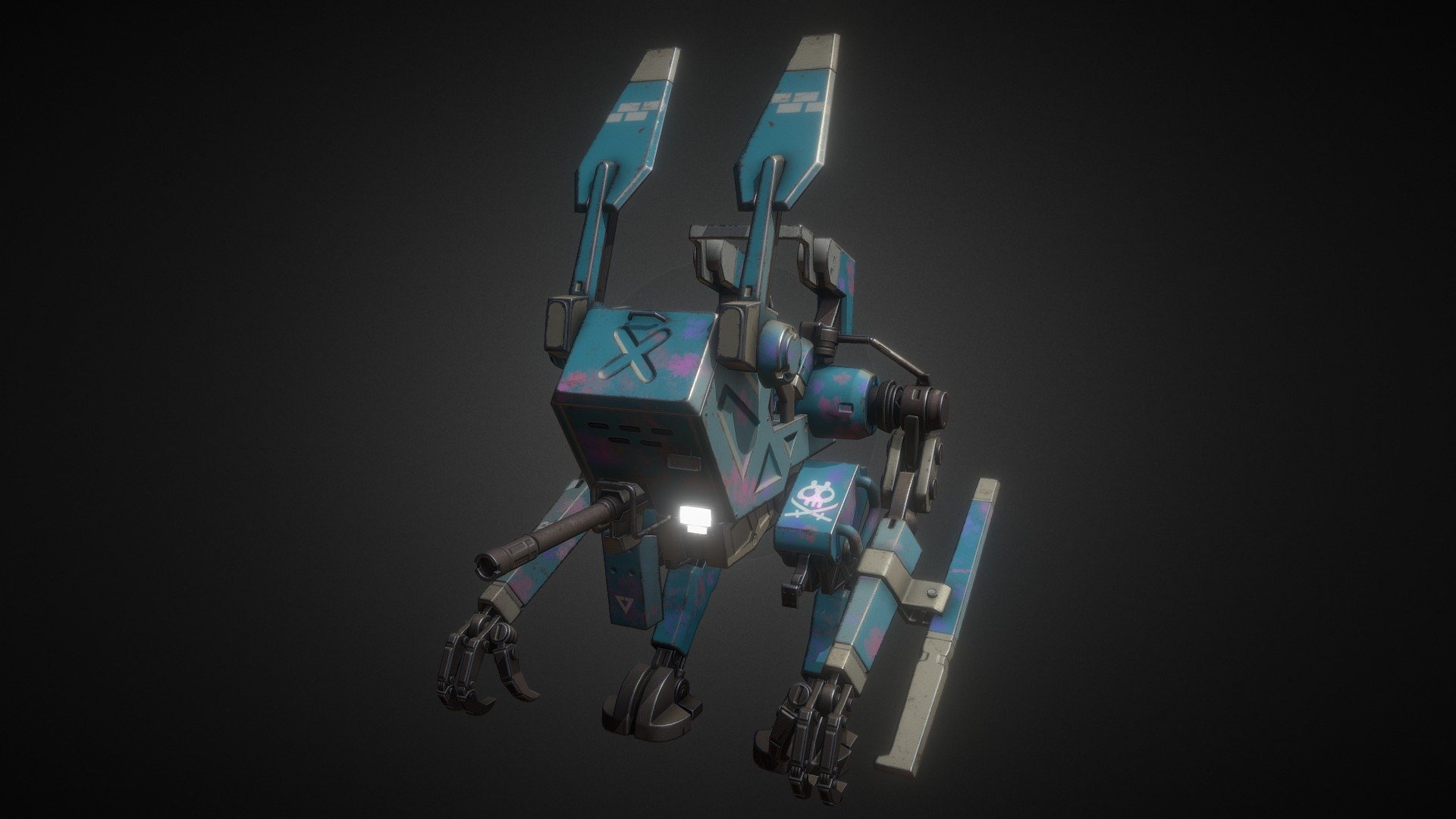 Mecha Bunny - 3D model by BananaCat (@doxuanhuy2001) [2f8c50b] - Sketchfab
