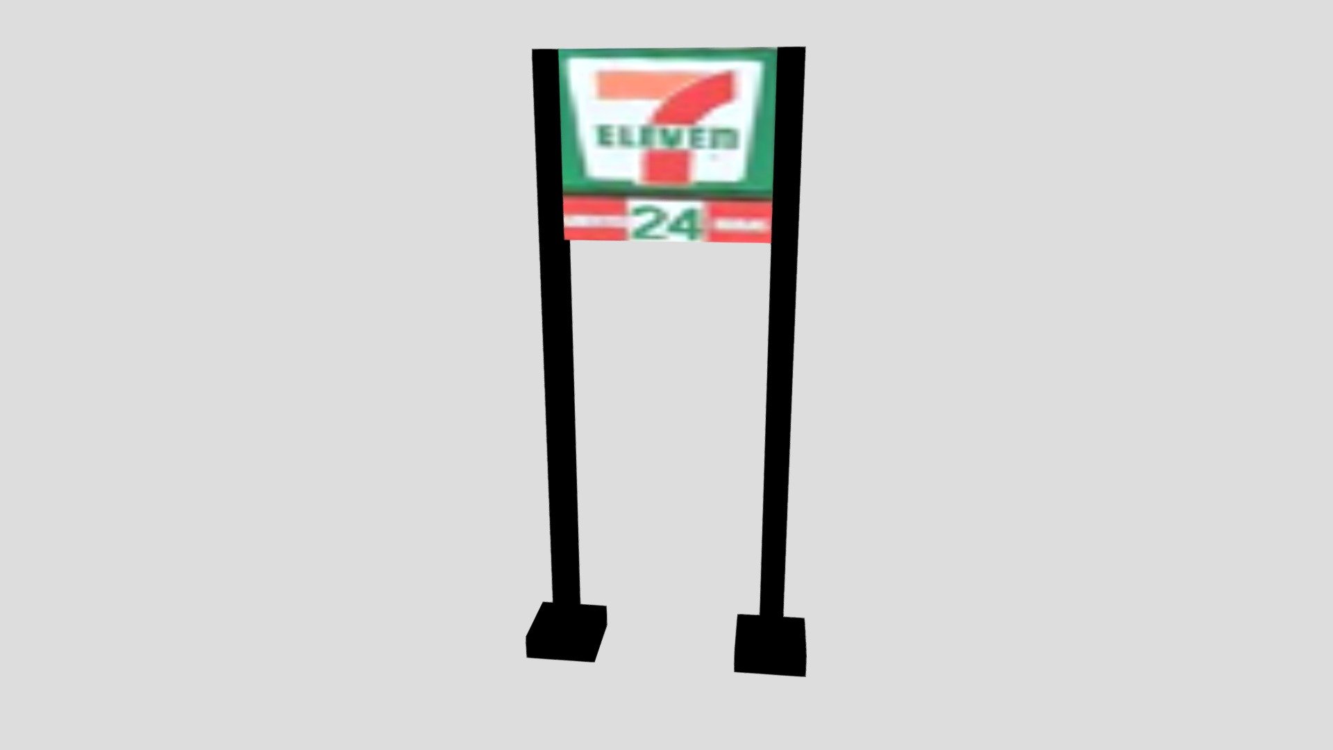 7- Eleven- Sign - 3D model by User12892 [2f8c687] - Sketchfab
