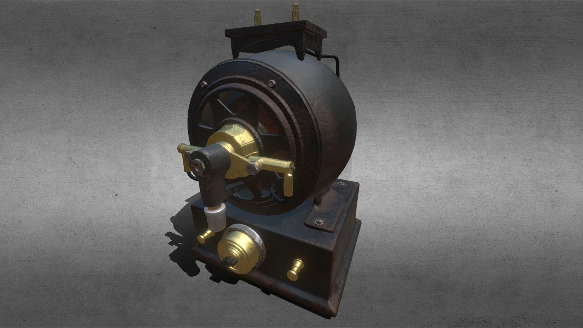 OLD- Victorian Antique Motor Prop - Download Free 3D model by ...