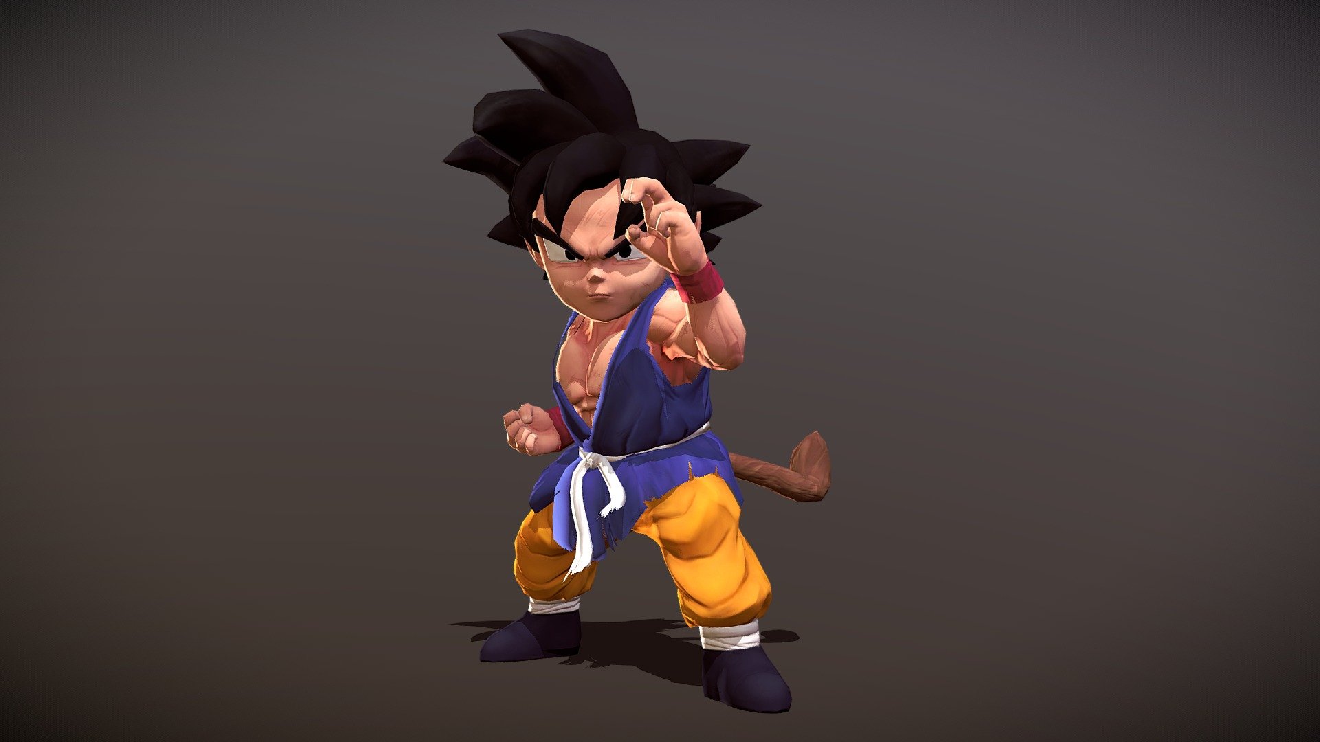 GokuGT - 3D model by menglow [2f8db2a] - Sketchfab